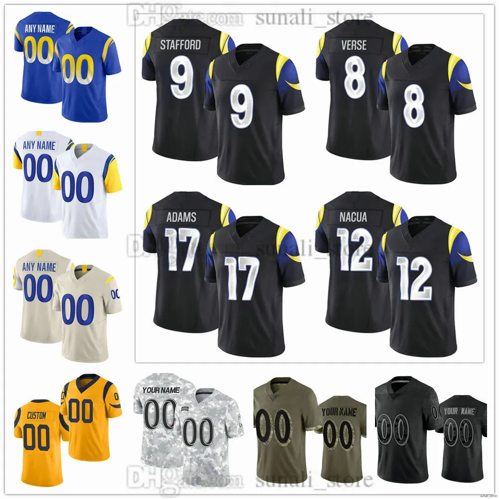 2026 Men's Rivalries Football Jersey 9 Matthew Stafford 17 Davante ...
