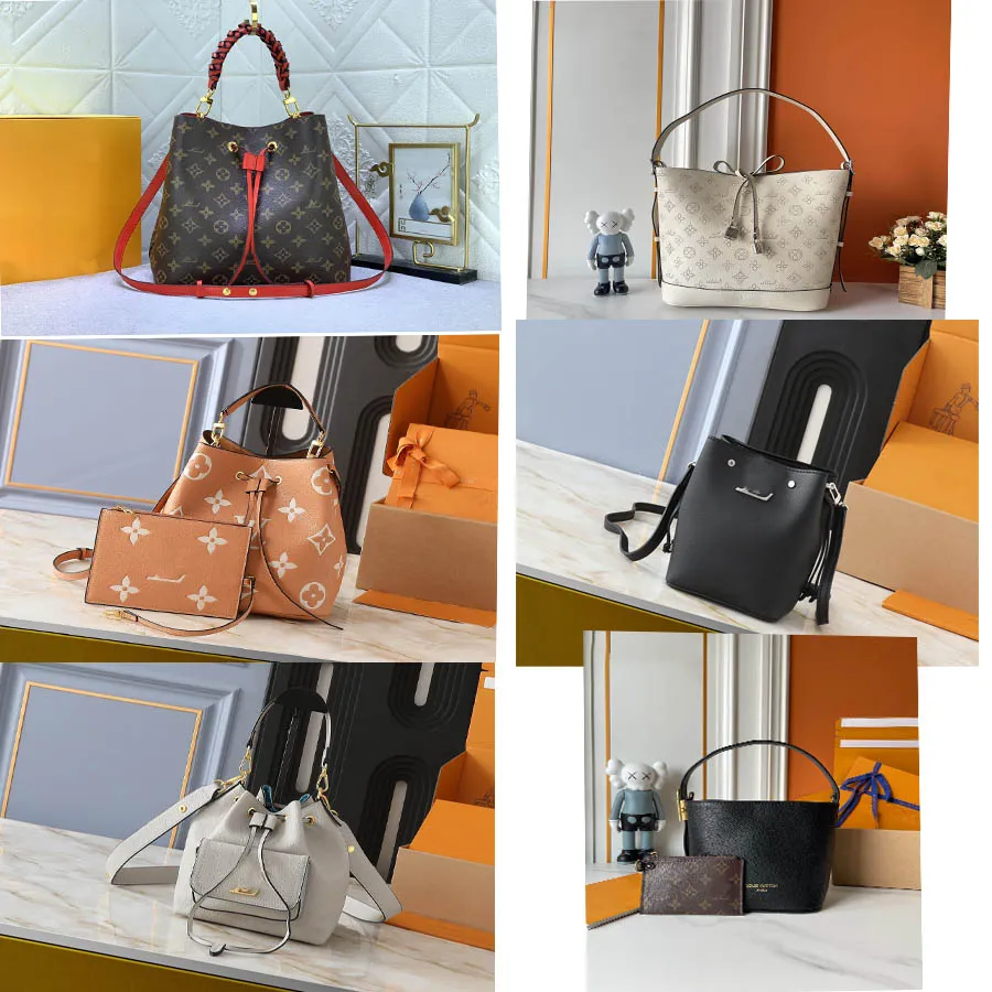 Luxurious Designer Leather Tote Bag With V Drawstring, Fashionable ...