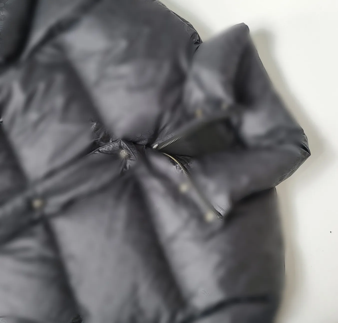 Down Quilted Jacket Mens and Womens Gothic Cross Pattern Winter ...