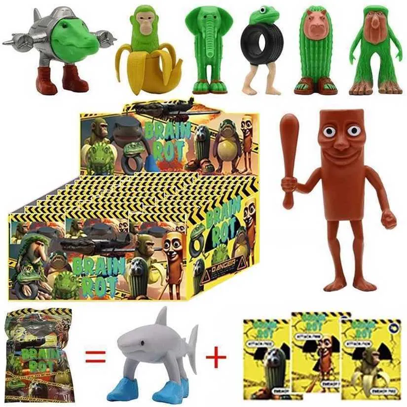 Tung Sahur Blind Box Figure Toy Tralalero & Trala Shark Grinch Figurine ...