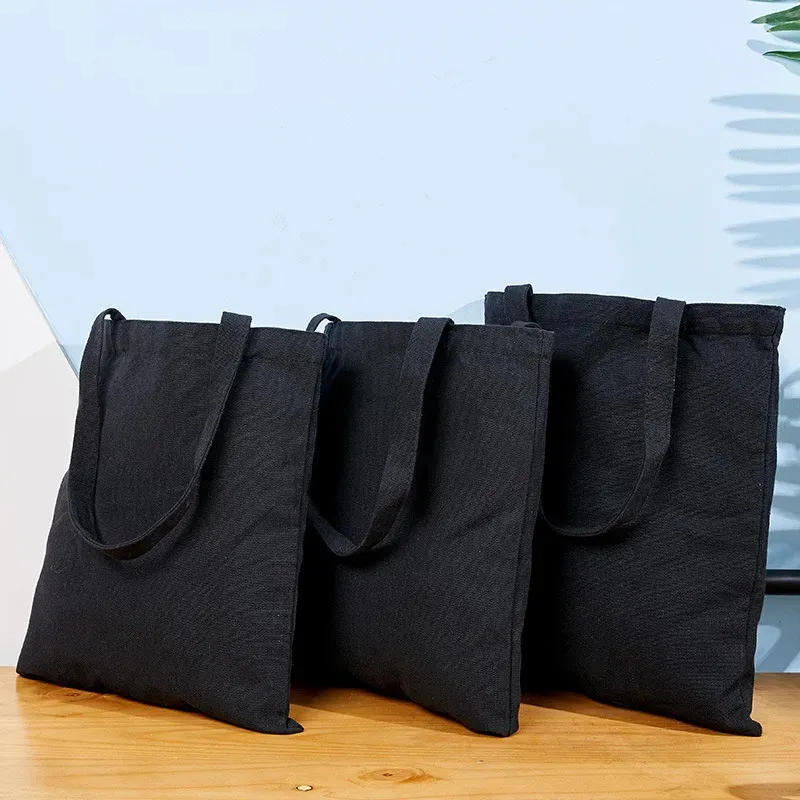 Large Capacity Canvas Shoulder Handbag Folding Eco-Friendly Cotton Tote ...
