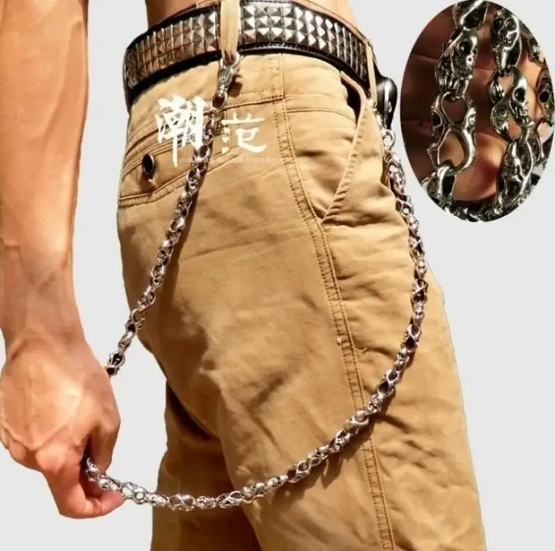 Punk Cool Skull Pants Chain Key Chain Waist Chain Personality Mens ...