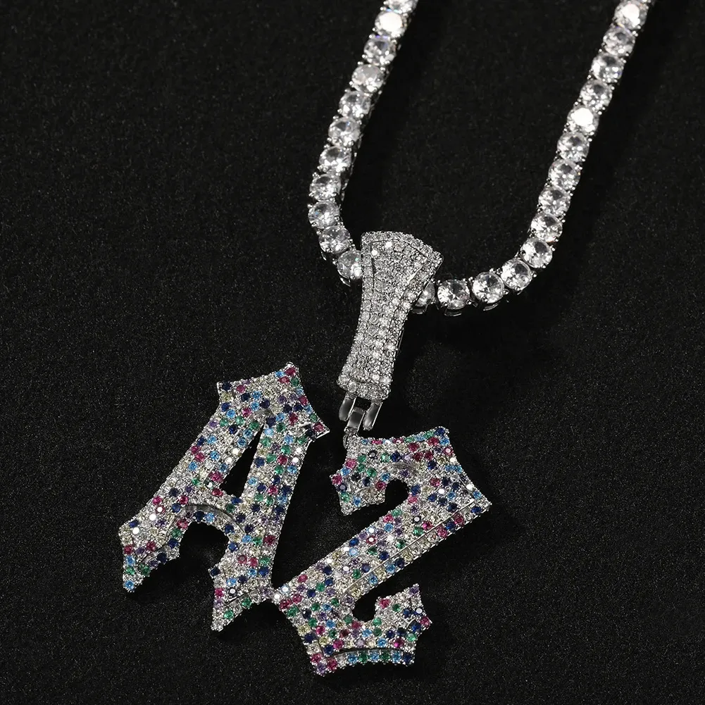 The Bling King Custom Spiny Letters Mixed Multi Color Cz Personalized ...