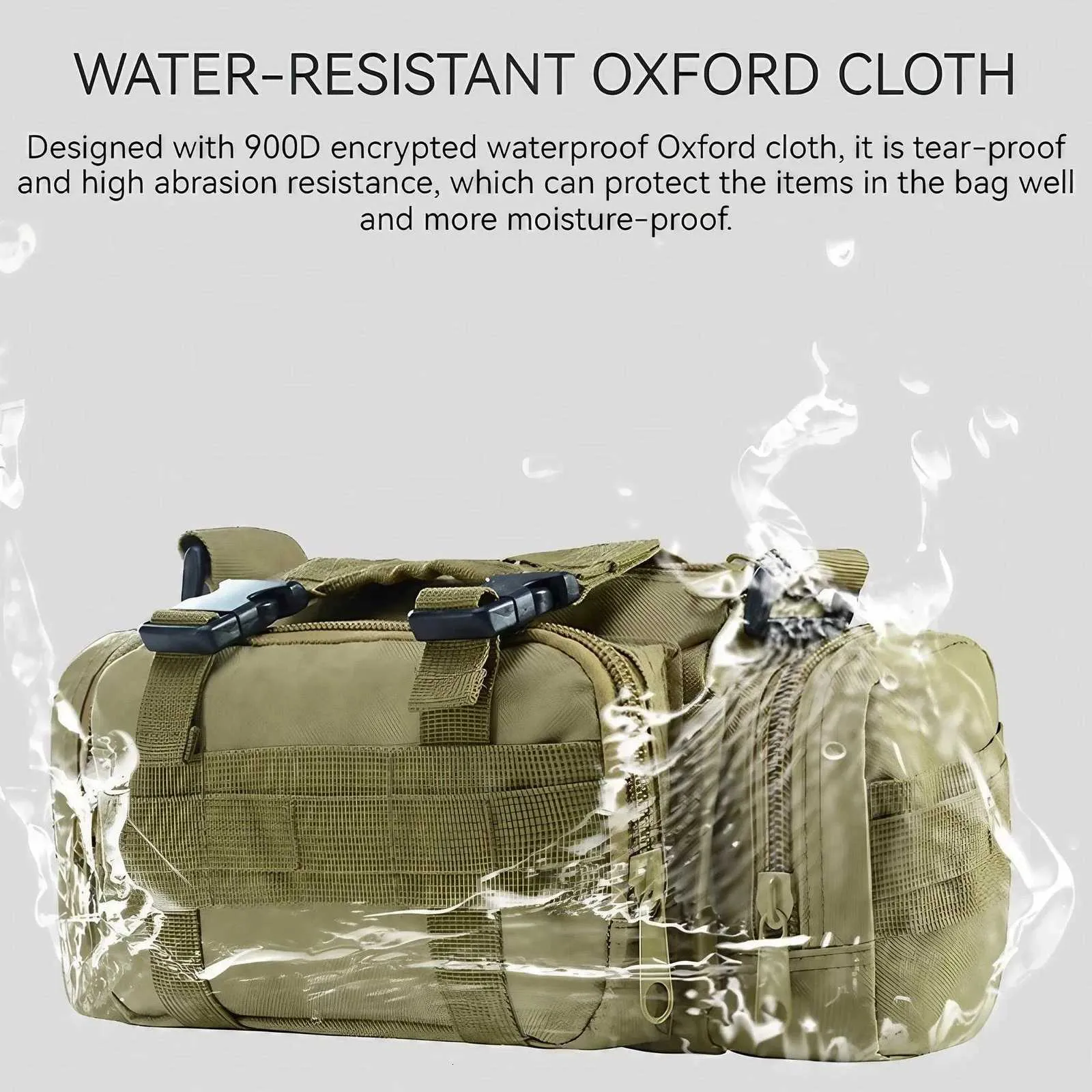 Waterproof 3L Tactical Waist Pack Military Oxford Outdoor Cycling ...