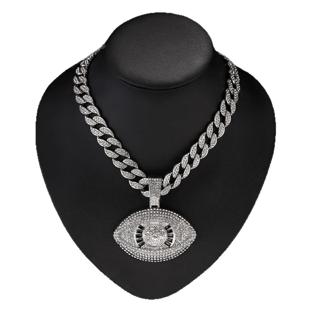 Creative Devil Eye Design Men's Alloy Chain Necklace - Fashion Cubic ...