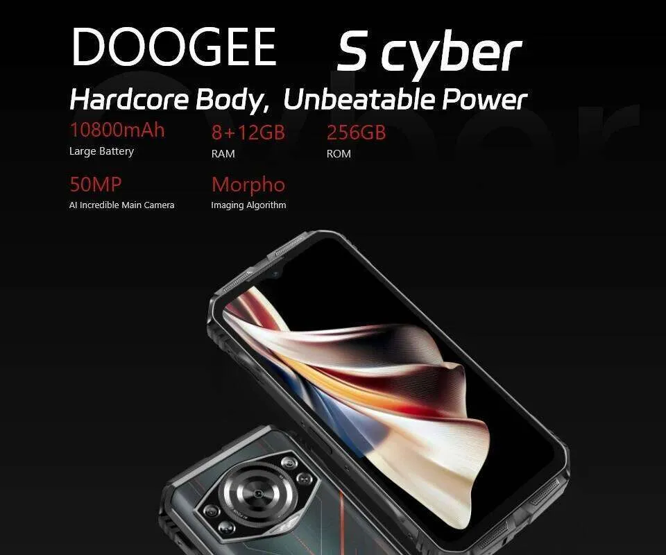World Premiere DOOGEE S Cyber Red Phone: Hz IPS Screen, mAh Large ...
