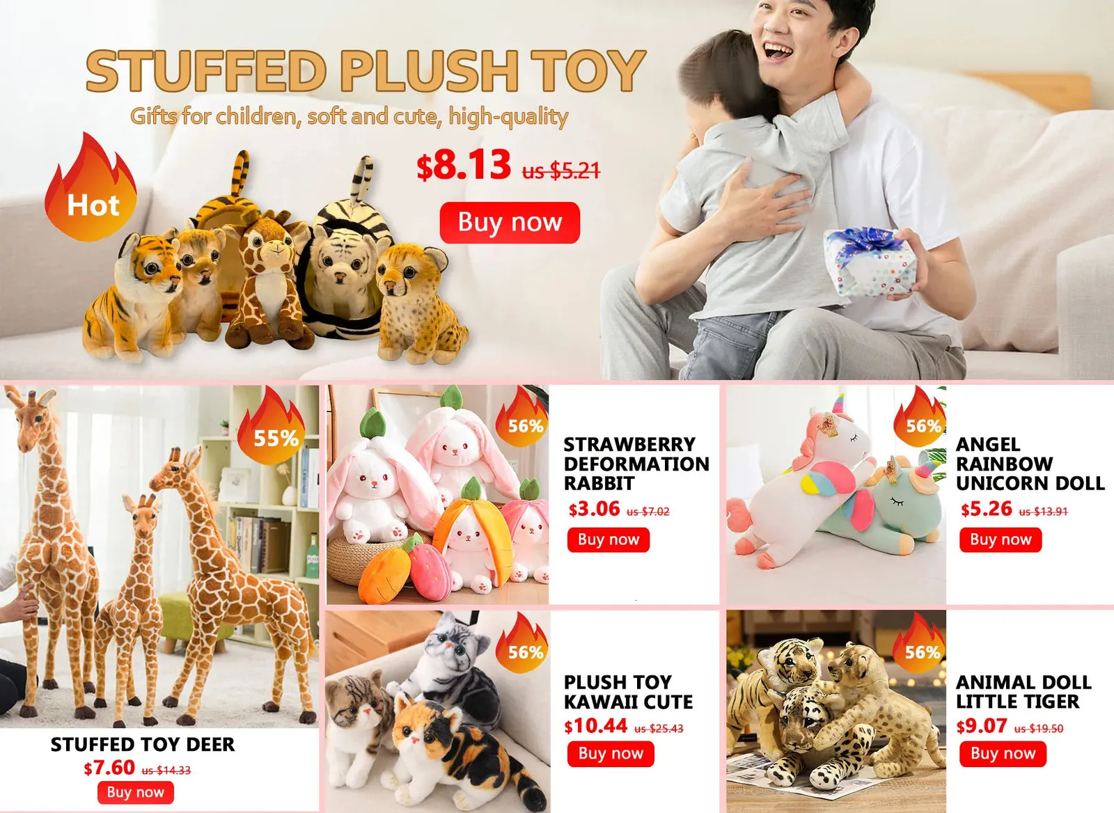 Simulation Funny Fish Plush Toys Giant Stuffed Soft Animal Carp Pillow ...