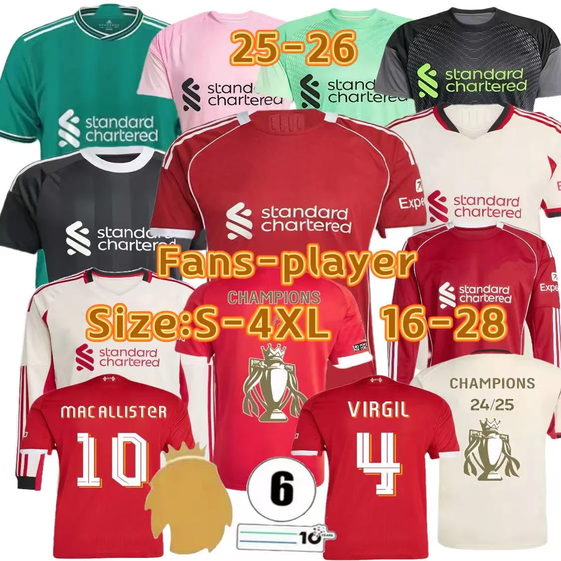 25 26RedsMohamed Salah Darwin ISAK Home Away Football EKITIKE Soccer ...