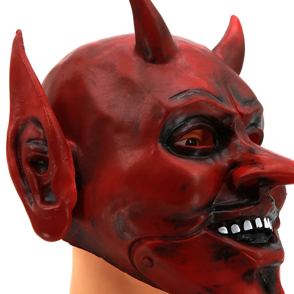 Halloween Horror Red Bull Scary Mask 25 Masquerade Props With Horned ...