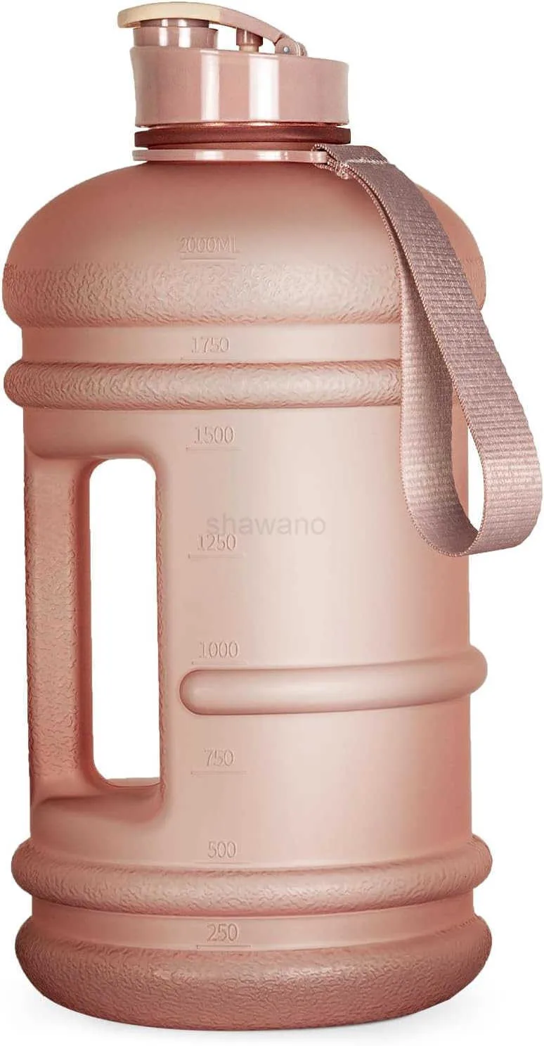 2 Liter Water Bottles Half Gallon Water Bottle BPA Free Ideal For Gym ...