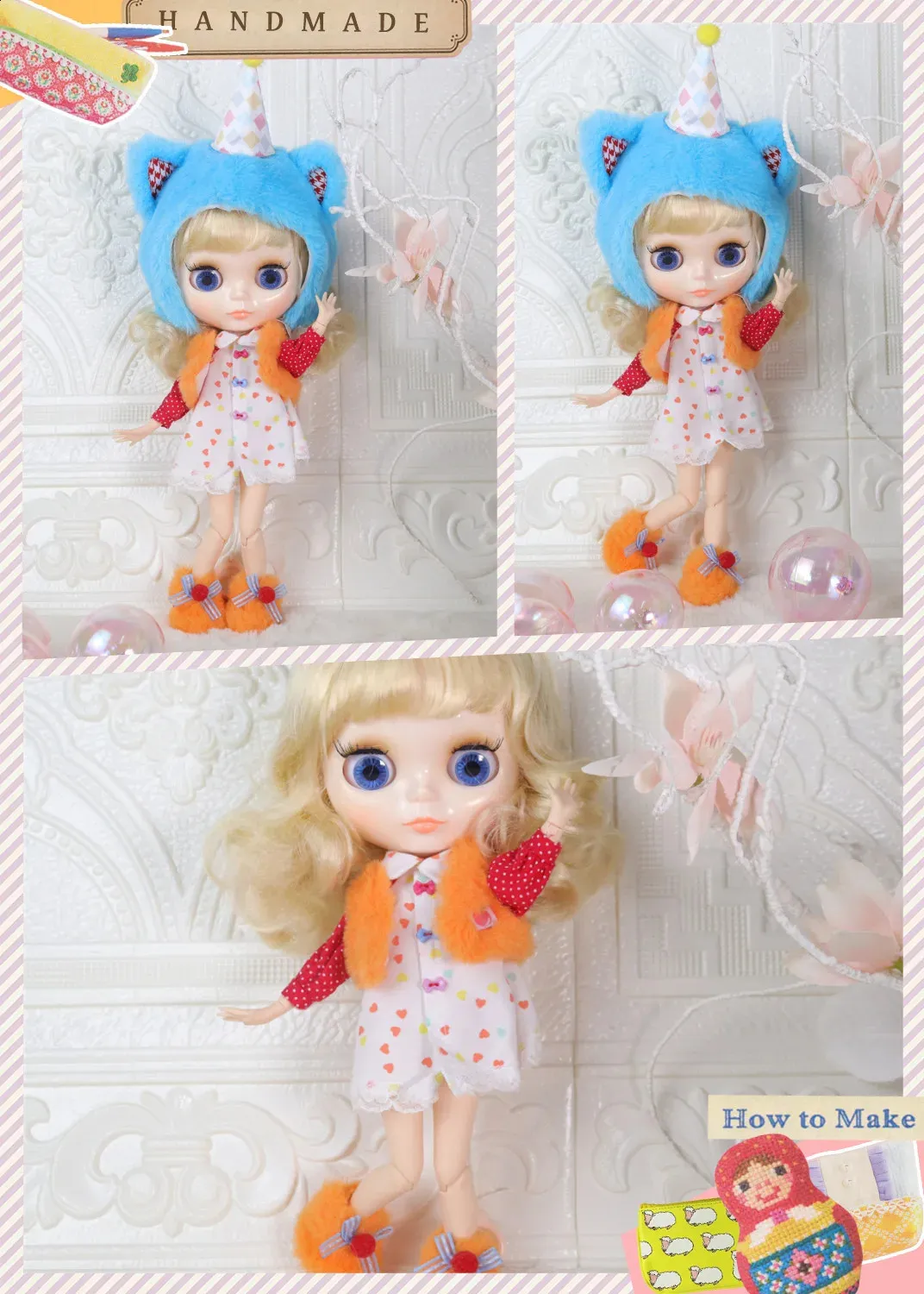 Icy Dbs Blyth Doll 16 Bjd Customized Nude Joint Body With White Skin ...