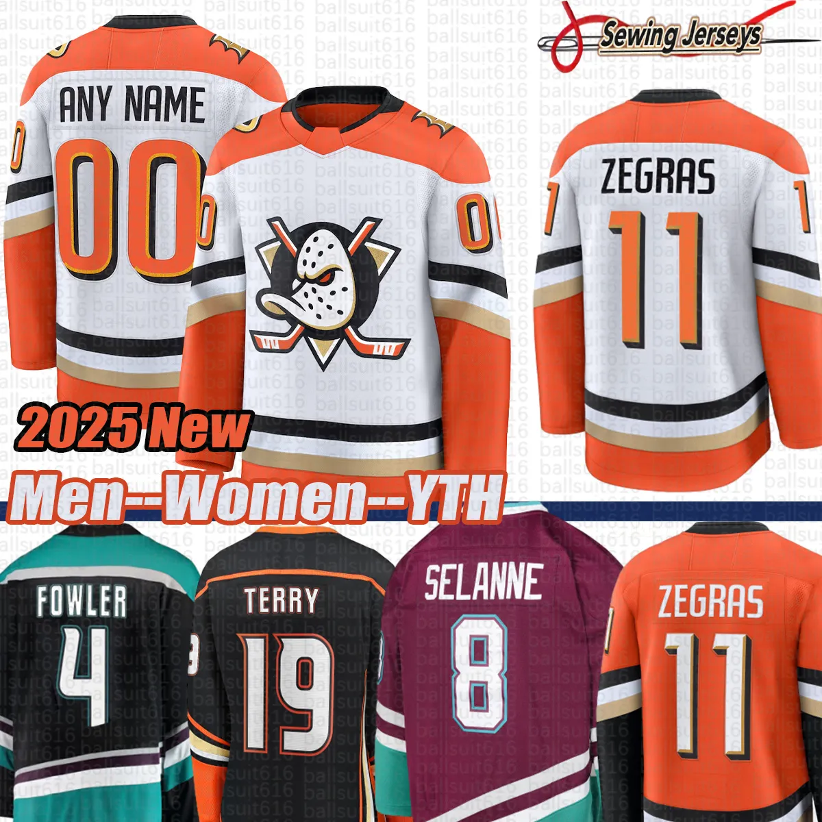 Trevor Zegras Anaheim Mighty Ducks Hockey Jerseys ... From Ballsuit616 ...