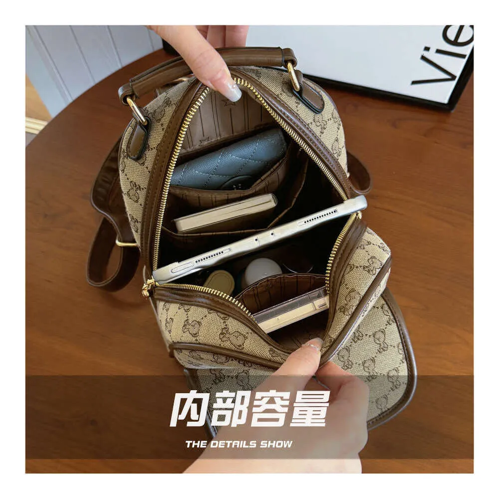 Bear Beibao Cartoon Canvas Jacquard Embroidery College Style Versatile ...
