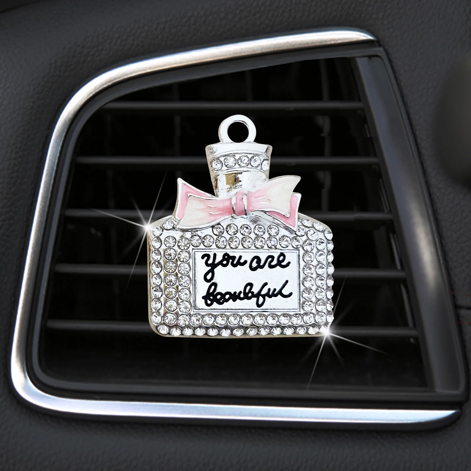 Car Air Freshener Vent Clip With Bowknot Rhinestone... From Ruiqi06 ...