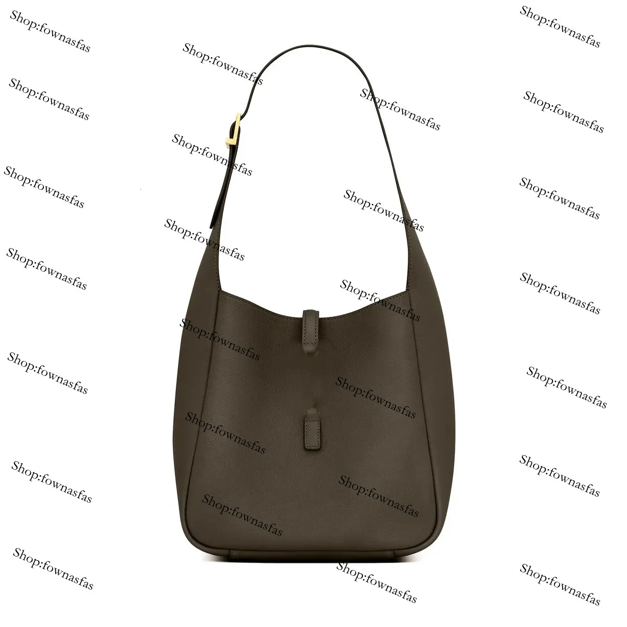 Black Designer Crossbody Bucket Handbag for Women with Hasp Closure ...
