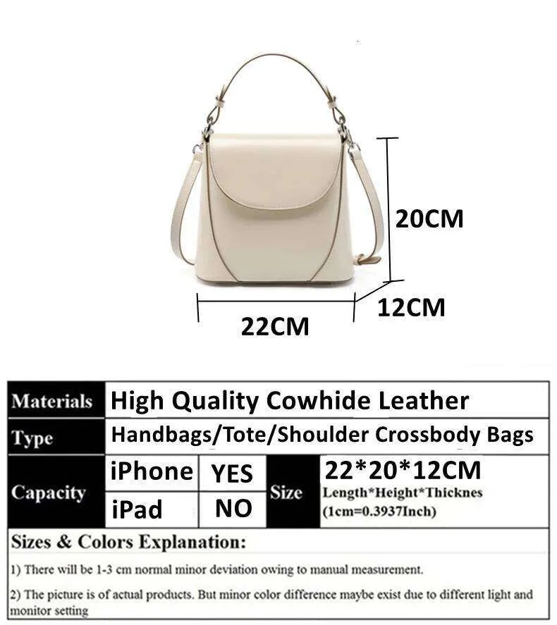 Genuine Leather Bucket Small Shoulder Crossbody Bags for Women, 2025 ...