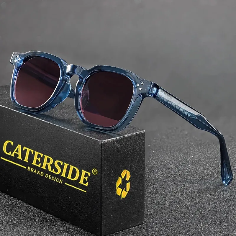 Caterside Retro Punk Square Sunglasses For Men And Women, Small Frame ...