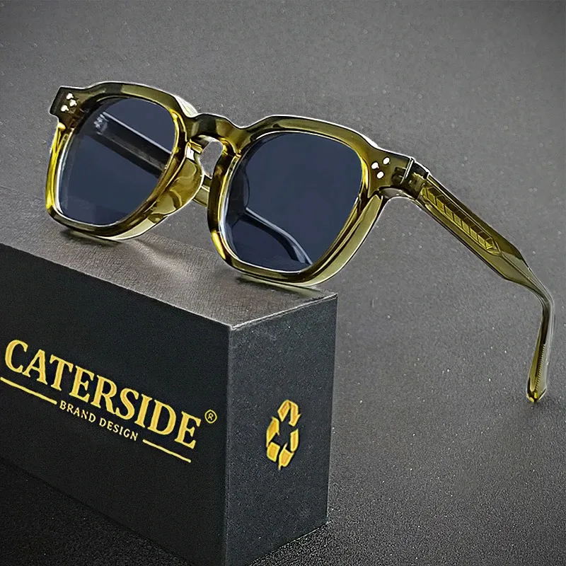 Caterside Retro Punk Square Sunglasses For Men And Women, Small Frame ...