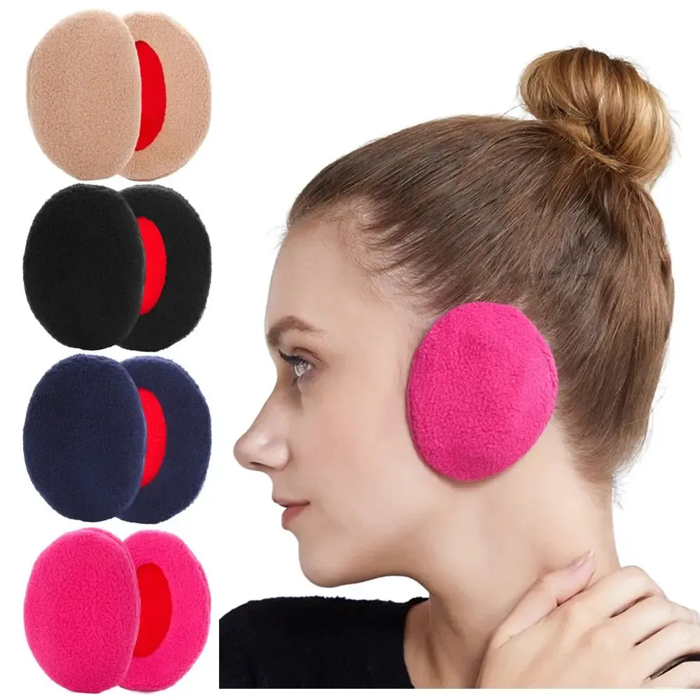 Men Women Kids Winter Fleece Ear Cover Bandless Warmers Earmuffs Soft ...