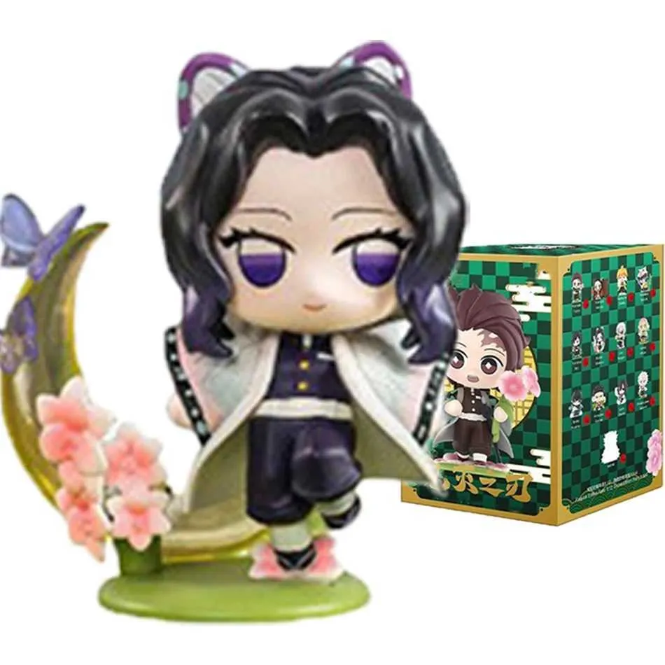 Demon Slayer Tanjiro Kamado Nezuko anime figure blind box collectible ...