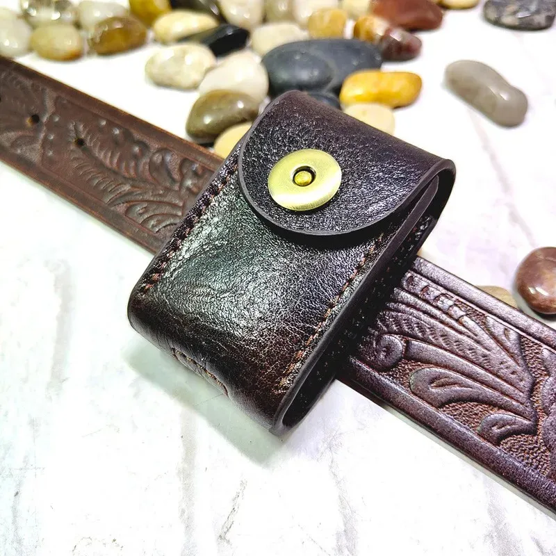 Leather Car Key Case Belt Pack Holder Waist Bag Keys Wallet Pouch ...