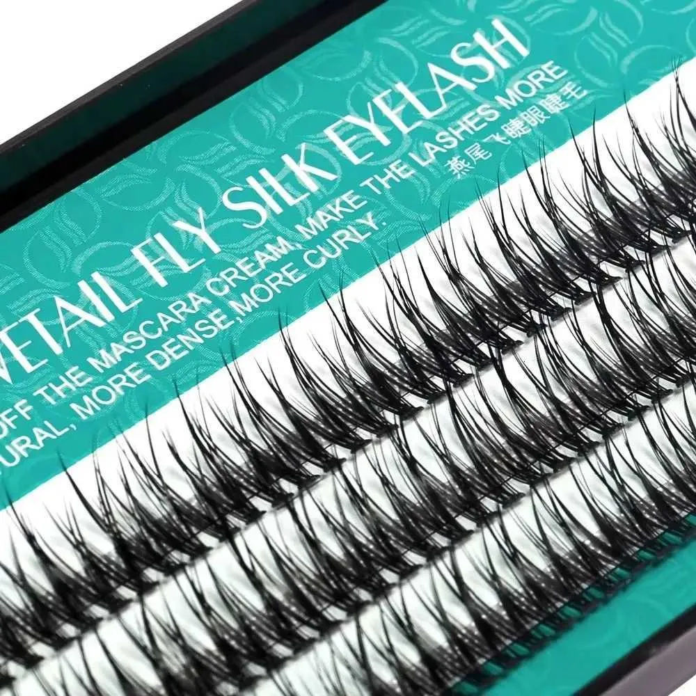 Premade V Shape 10D Fish Tail Cluster Faux Mink Individual Lashes ...
