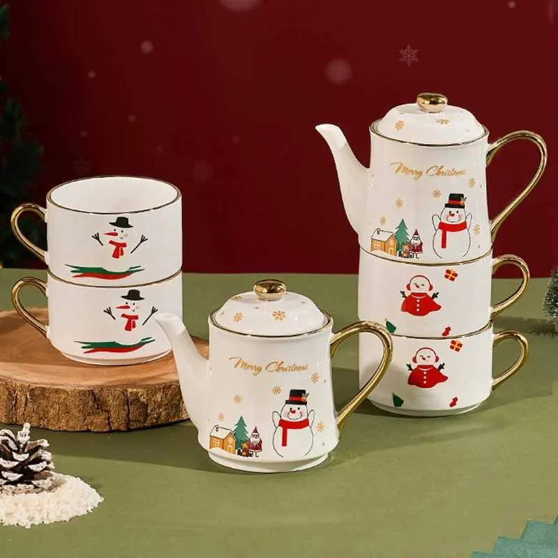 Christmas Theme Ceramic Teaware Set Santa Claus &... From Uk_coventry ...