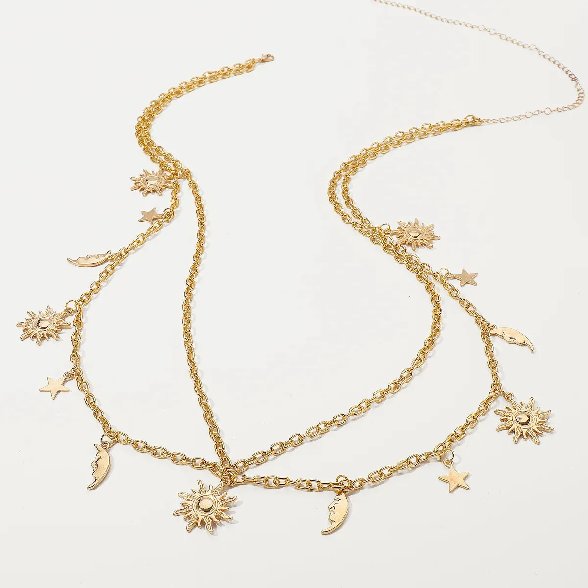 European and American Alloy Moon Star Waist Chain Sexy Sweet Cool Spicy ...
