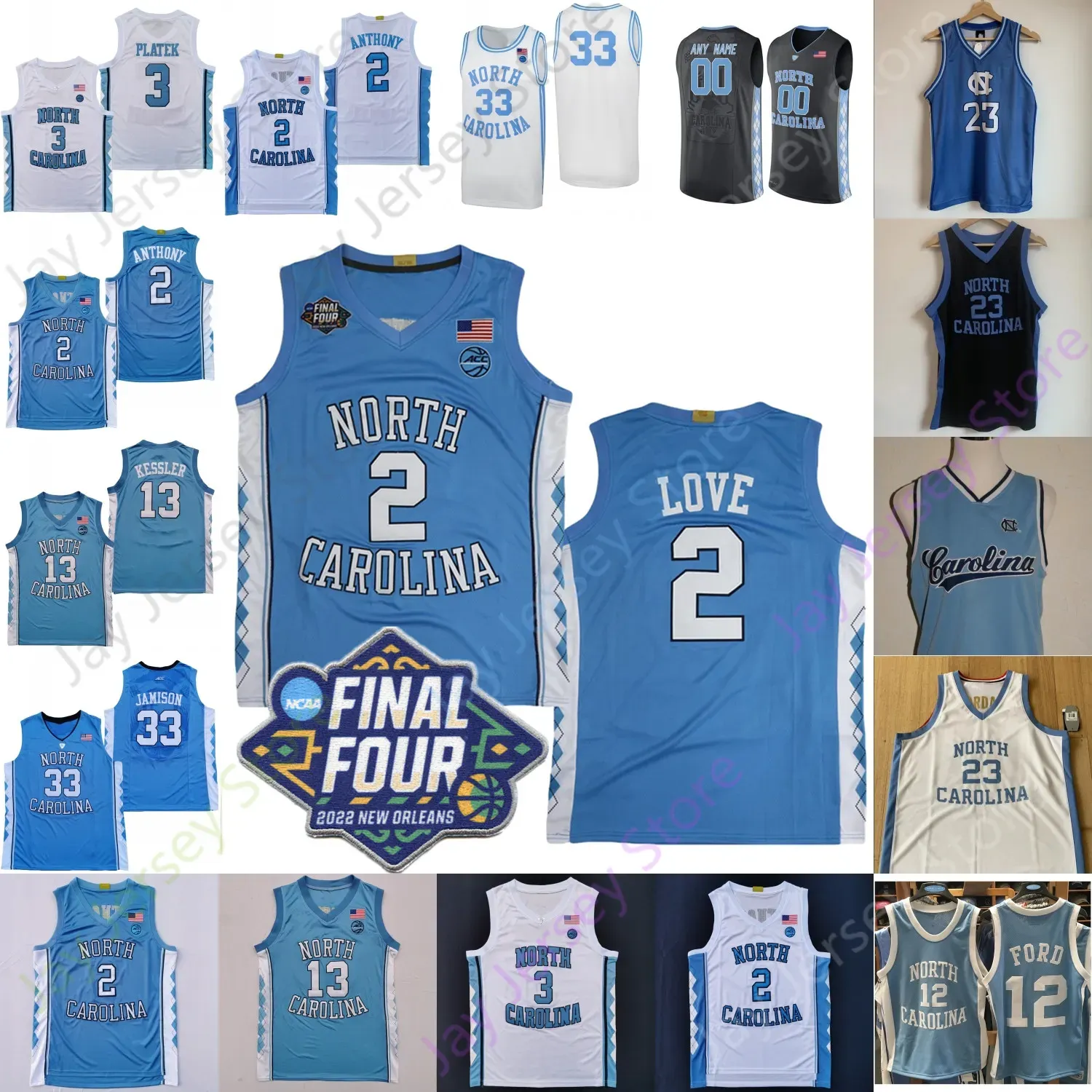 UNC North Carolina Basketball Jersey Final Four... From Buybestgoods ...