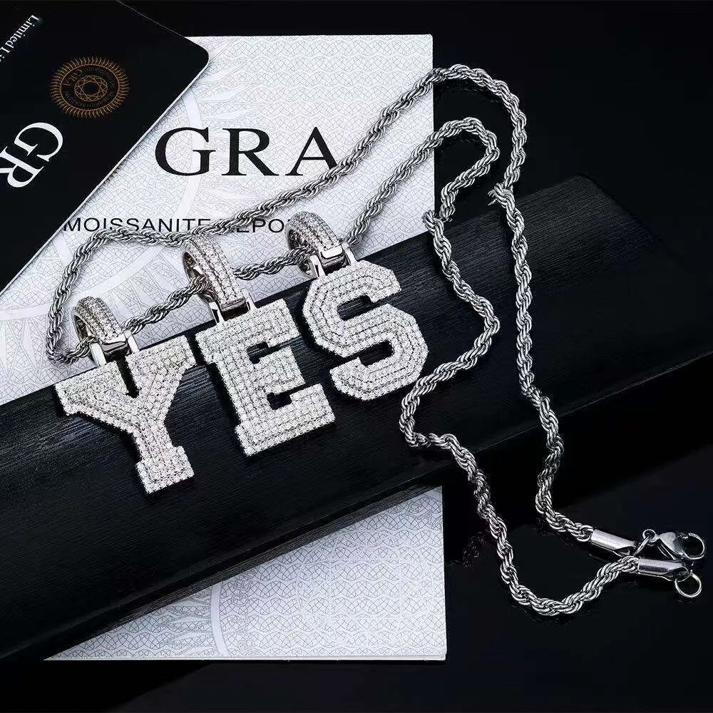 Sterling Sier Initial A Z Letter Pendant Necklace ... From Xxjewelry ...
