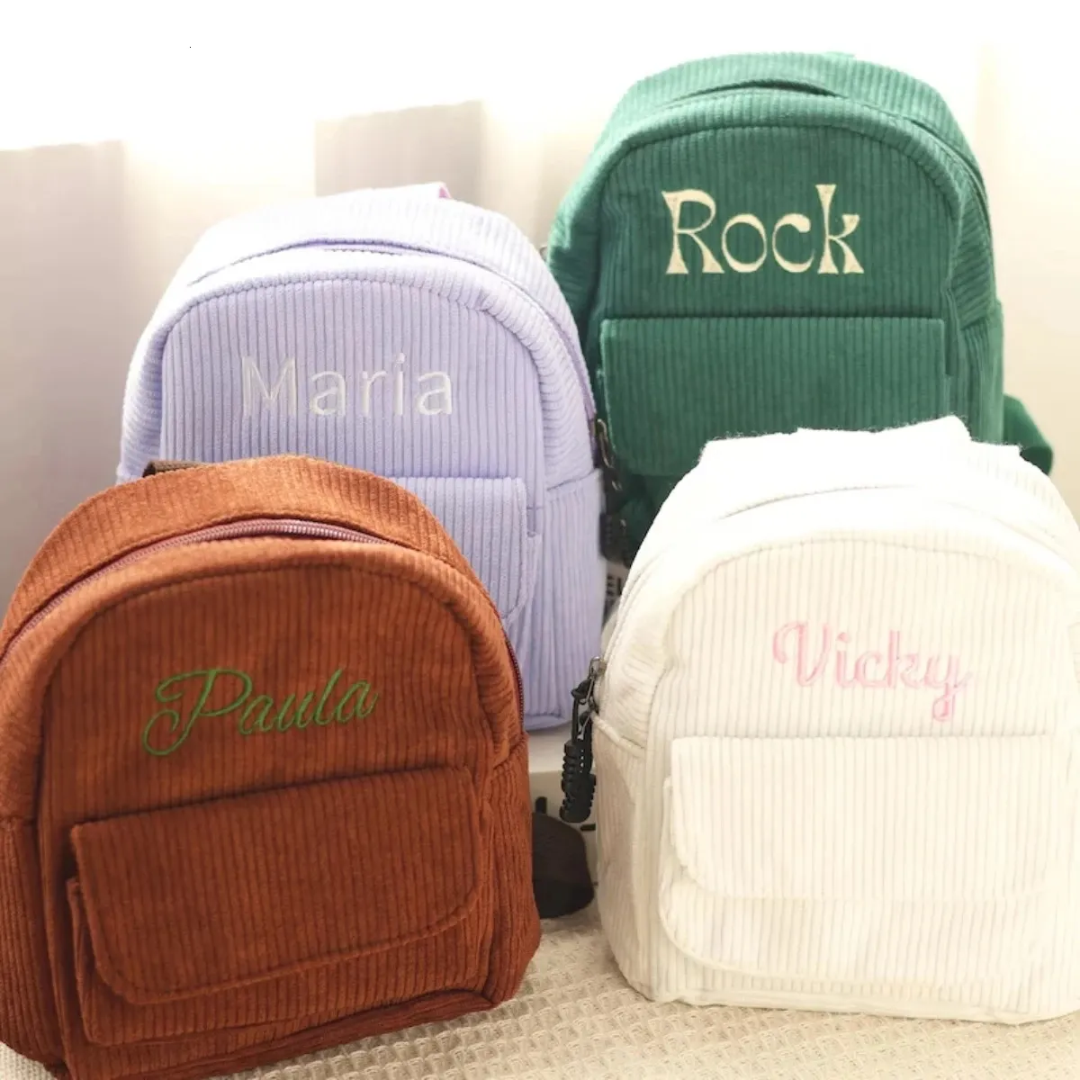 Personalized Custom Name Initial Letter Nursery Baby Backpack, Little ...