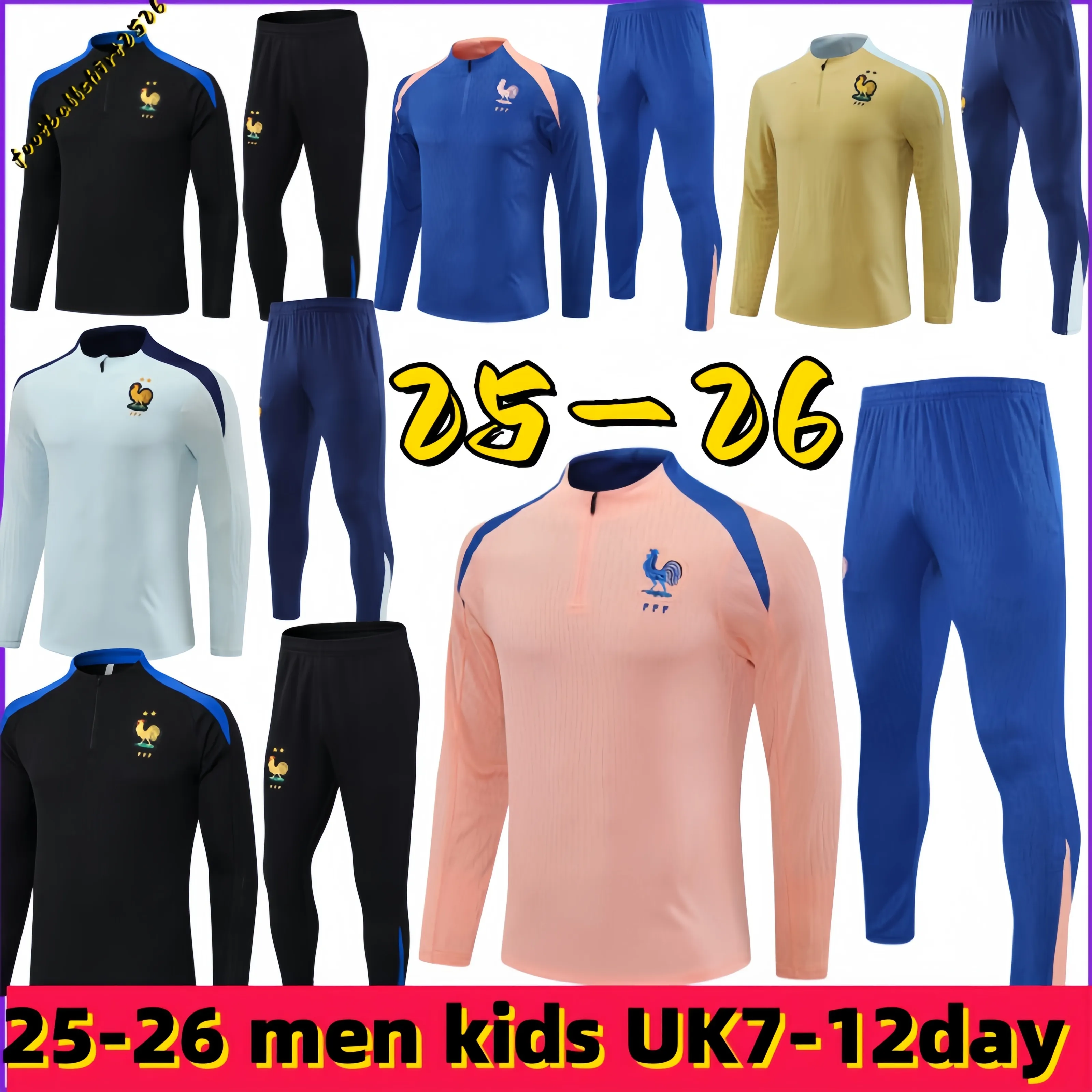 French Tracksuit Full Set 2025 Mens & Kids Football... From ...