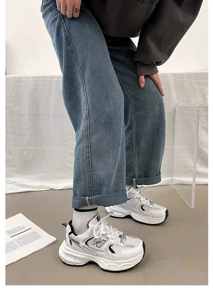 Women's Fashion Dad Shoes Platform Mesh Running Sneakers Breathable ...