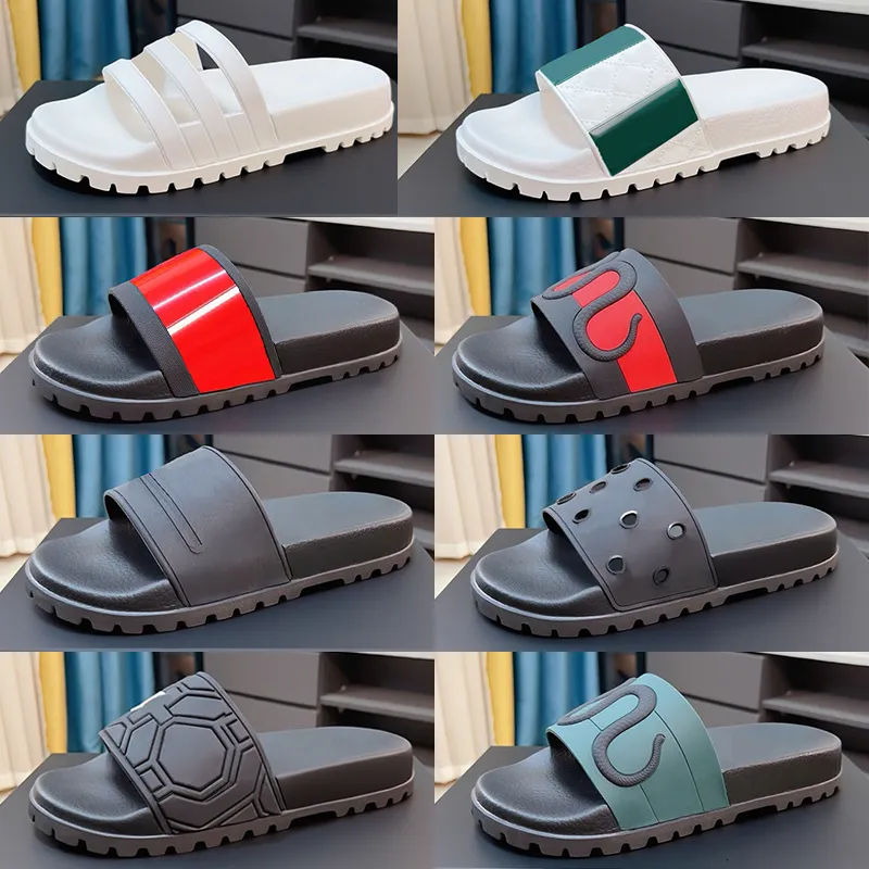 Bulk Men Designer Slides Platform Sandals Rubber Outdoor Slippers For ...
