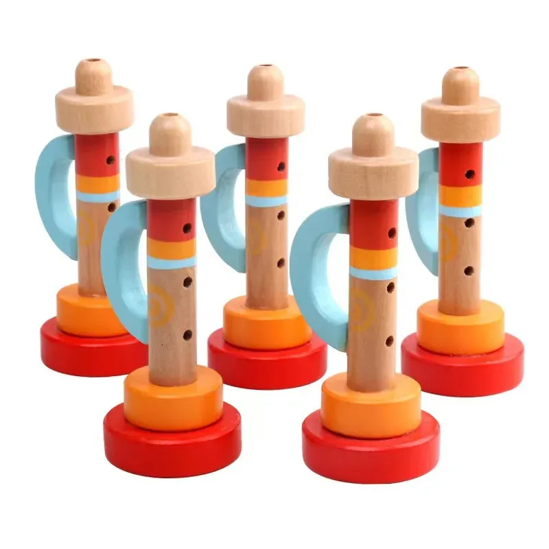Wooden Trumpet for Kids, Music Instruments, Preschool Early Educational ...