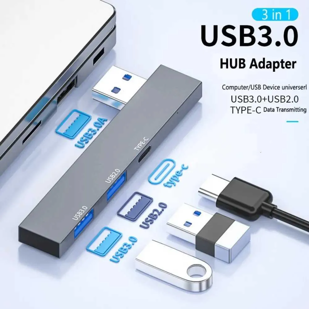 Portable 4 In 1 Usb 3 Multiport Adapter With 3 Ports, 3 USB 3.0 Ports ...