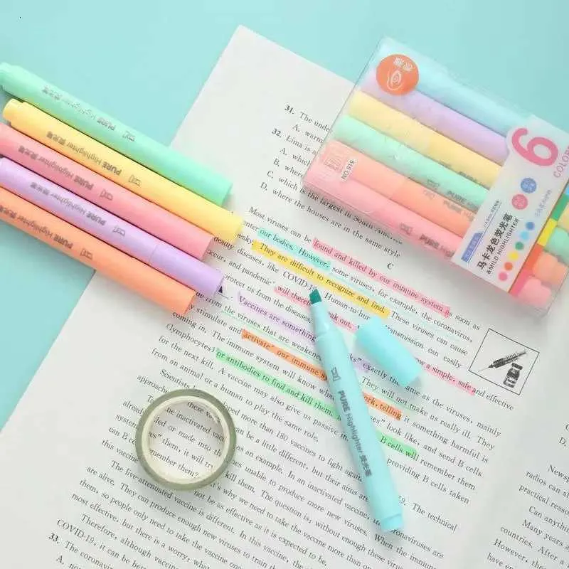 Wholesale Bulk Aesthetic Cute Highlighter Pen Set Colorful, Practical ...