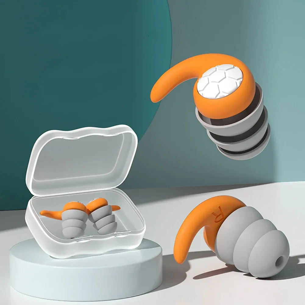 Silicone Earplugs Waterproof Swimming Ear Plugs Noise Reduction Ear ...
