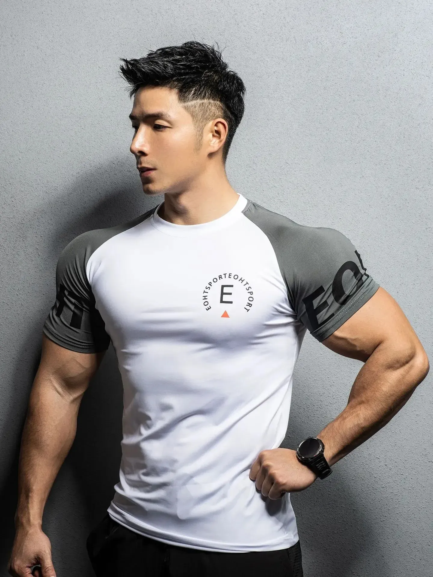 Summer Gym T-Shirt for Men: Bodybuilding Fitness Quick-Dry Short Sleeve ...