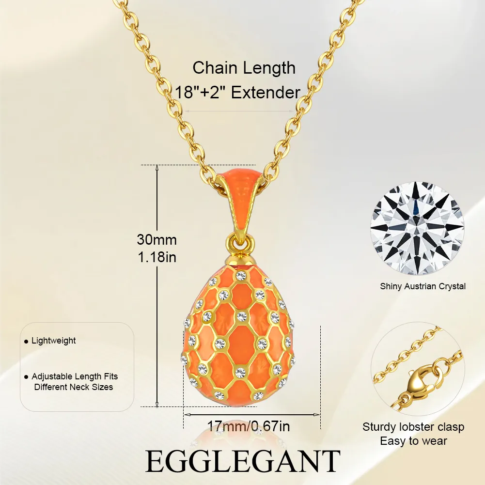 Necklaces & Pendants: Luminous Enamel Necklace with Grid Pattern ...