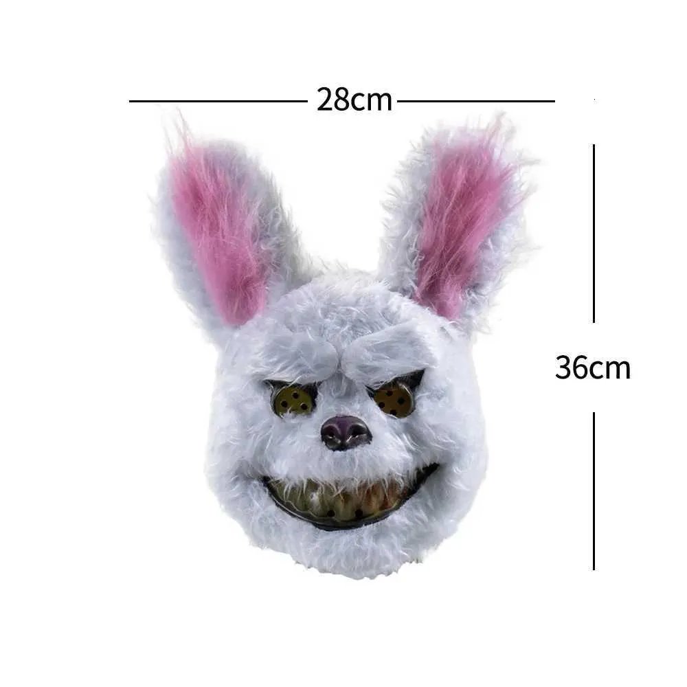 Lofytain Halloween Horror Bloody Rabbit Bear Mask Cosplay Scary Head ...