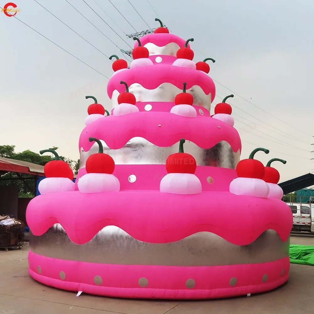Wholesale 8m Inflatable Cake Model Hot Balloon Ride Price For Outdoor ...