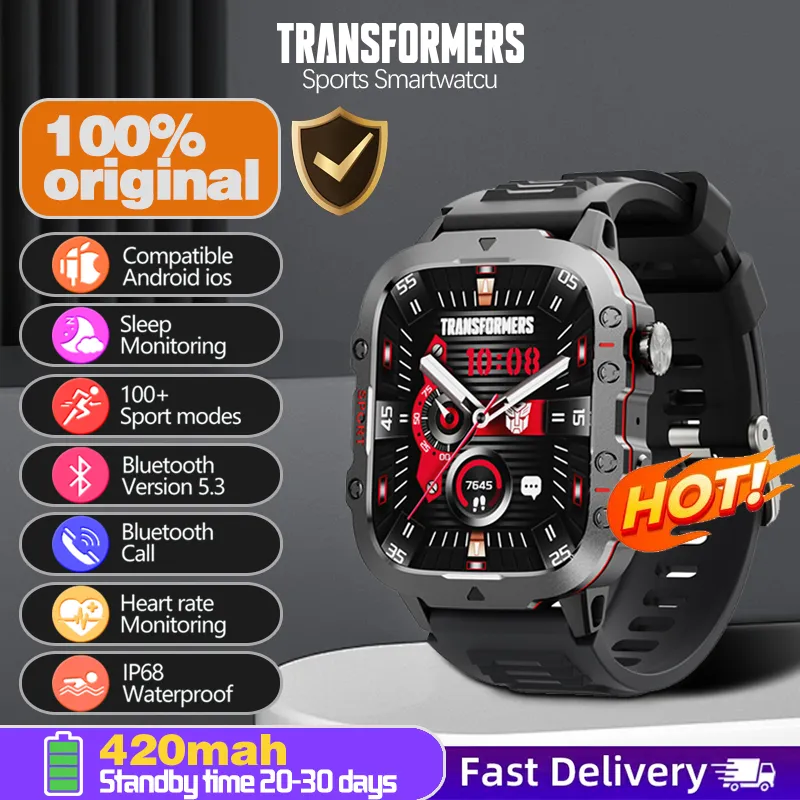 TRANSFORMERS TF H01 Bluetooth Call Rugged Smartwatch... From ...
