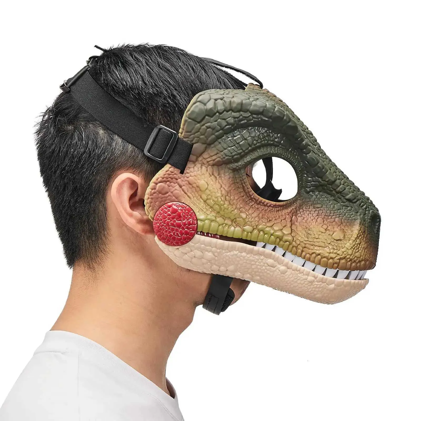 Halloween 2025 Funny Dinosaur Mask Dino Mask With Moving Jaw, Dinosaur ...