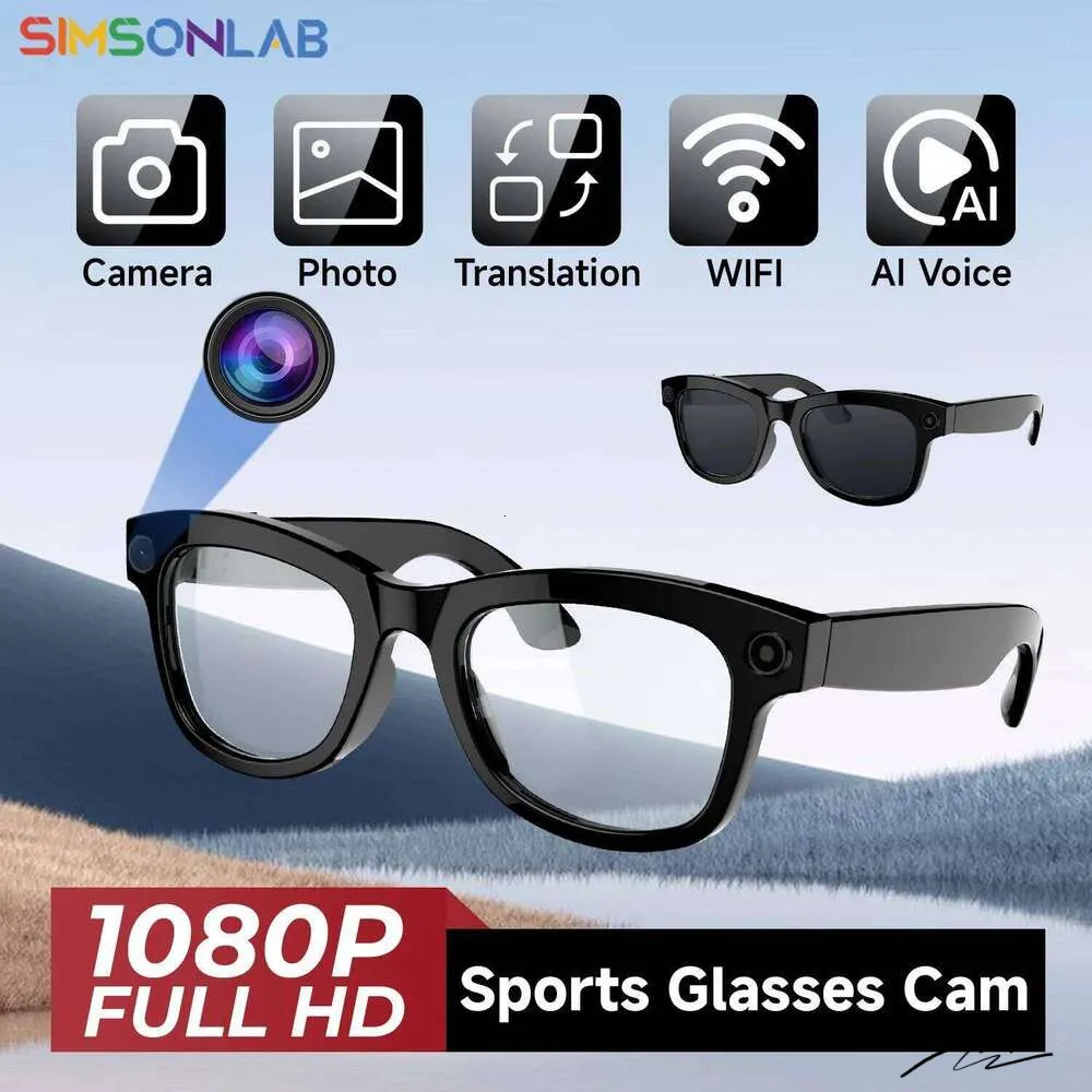 2025 New 1080P HD Camera Smart Glasses with AI Translation & DVR ...