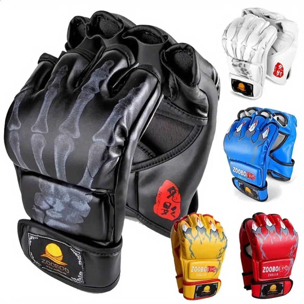 250904 MMA Half Finger Boxing Gloves Adjustable... From Huantong09, $13 ...