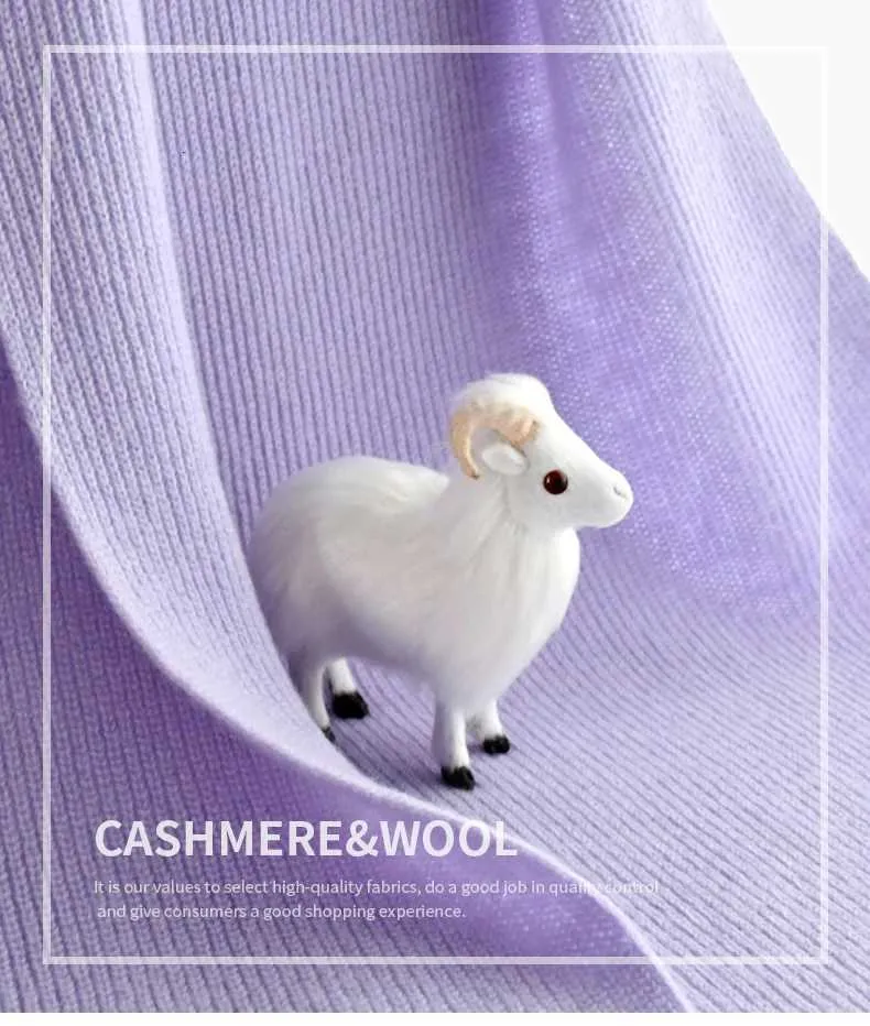 Purple Series Cashmere Scarf for Women, Winter Wool Knitted Scarves ...