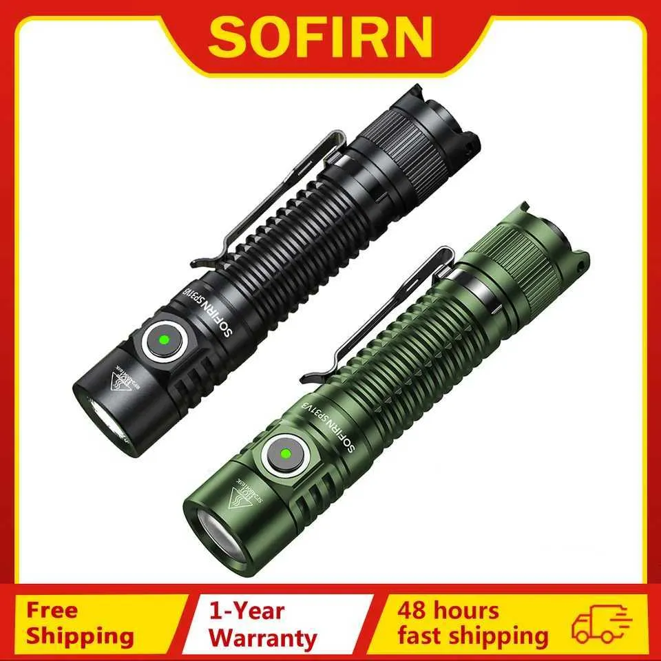 Sofirn SP3 V30 Tactical 500 Lumen Flashlight 2000lm SST4059A LED Torch ...