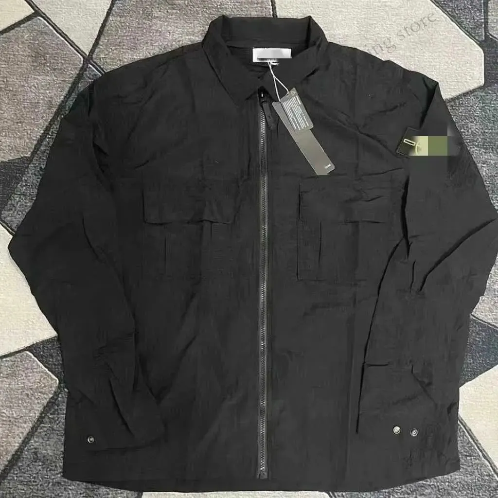 Breathable Designer Men's Stone Island Windbreaker Mens With Zipper ...