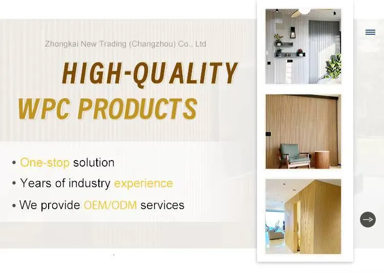 High Quality Rose Gold Anti-Slip WPC Balcony Guardrail Board ...